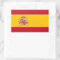 Spanish flag stickers | Zazzle