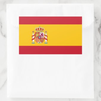 Spanish flag stickers | Zazzle
