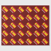 Spanish flag wrapping paper | Spain Espana | Zazzle