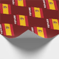 Spanish flag wrapping paper | Spain Espana | Zazzle