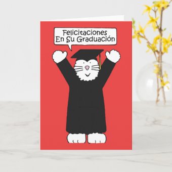 Spanish Graduation Congratulations Card | Zazzle