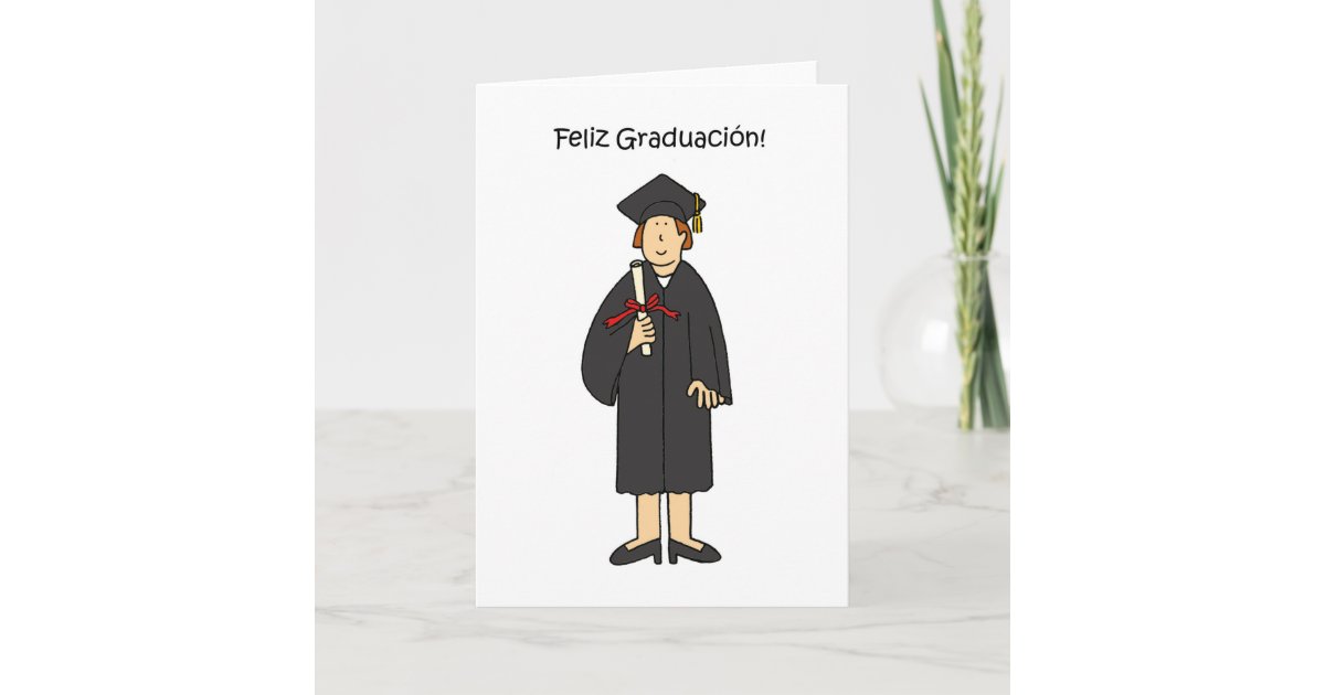 Spanish Graduation Congratulations for Her Card | Zazzle