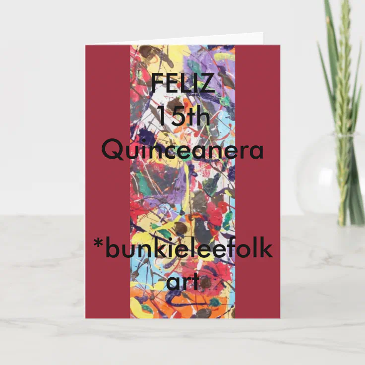 SPANISH, GREETING CARD, Feliz 15th Quinceanera Invitation | Zazzle