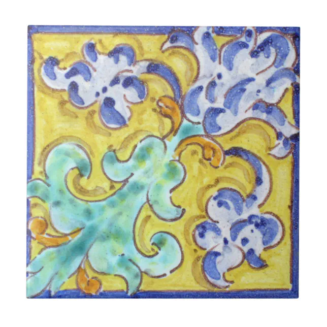 Spanish Hand Painted Ceramic Tile--Accent Tile | Zazzle