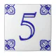Spanish House Number Tile | Zazzle