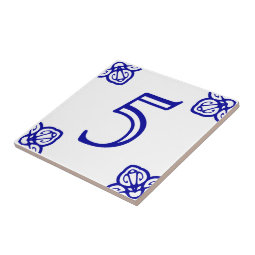 Spanish House Number Tile | Zazzle