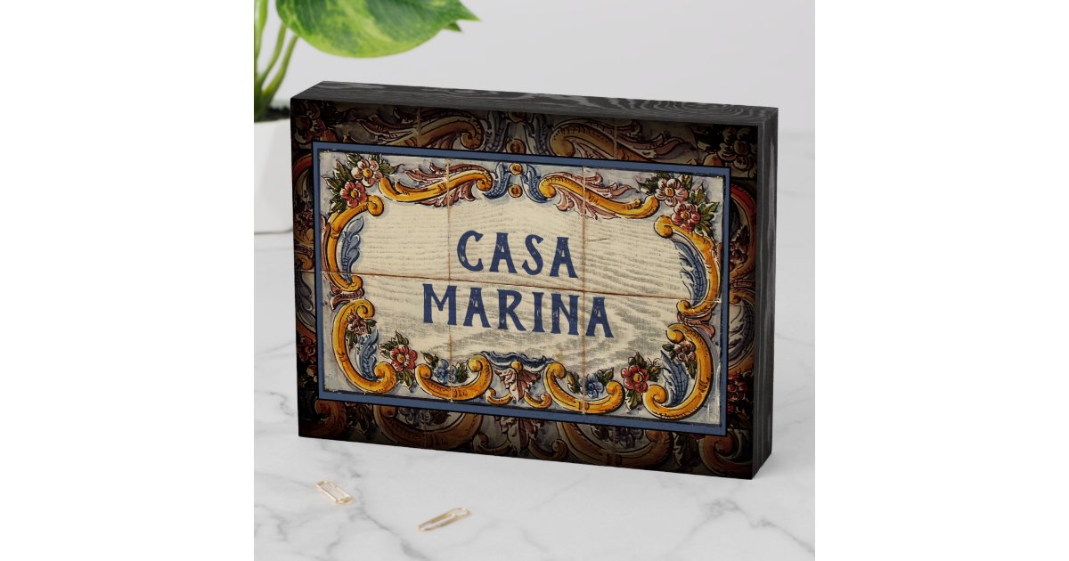 Spanish House Sign (text customizable) | Zazzle