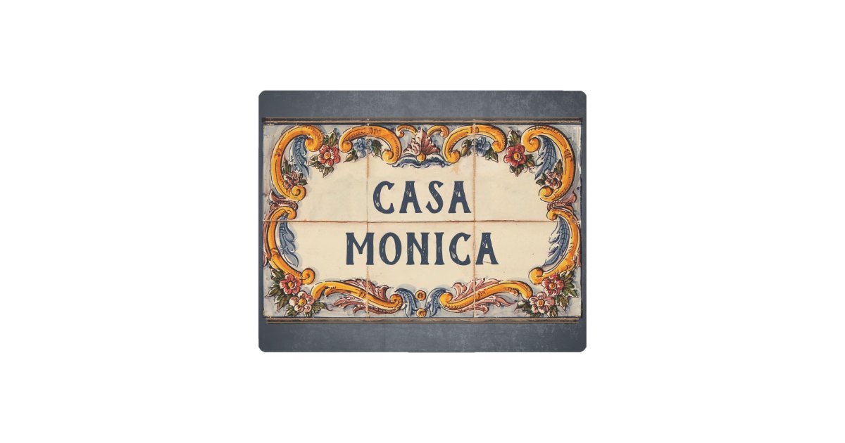 Spanish House Sign (text customizable) | Zazzle