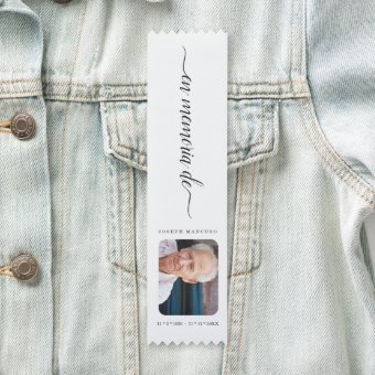 Spanish In Loving Memory Funeral Gift Bookmark | Zazzle