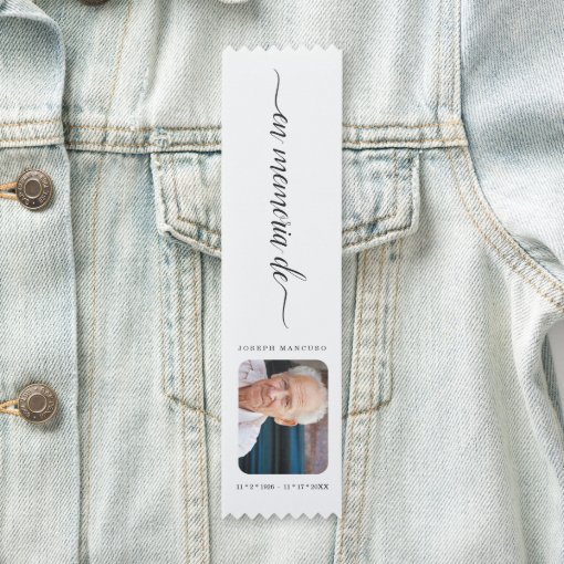 Spanish In Loving Memory Funeral Gift Bookmark | Zazzle