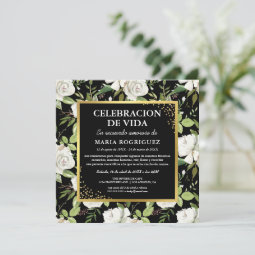 Spanish Memorial Service | Espanol Photo Funeral Invitation | Zazzle