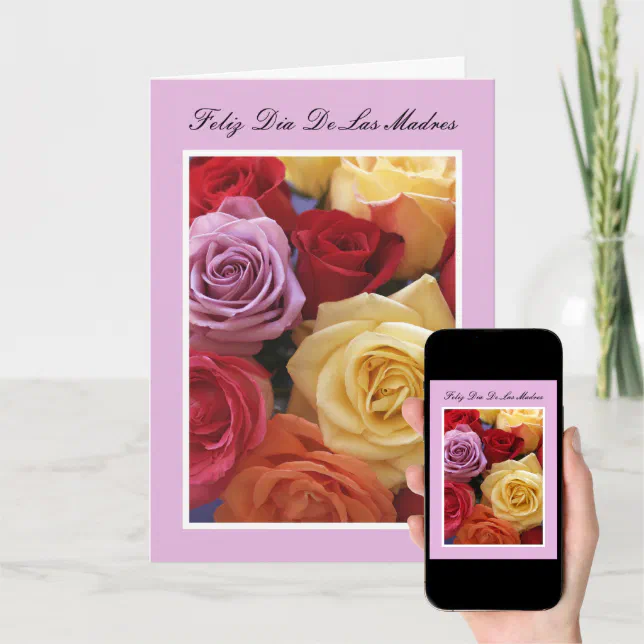 Spanish Mother's Day Card — Roses | Zazzle