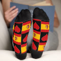 Spanish National Flag Heart Fun Spain Espana Pride Socks | Zazzle