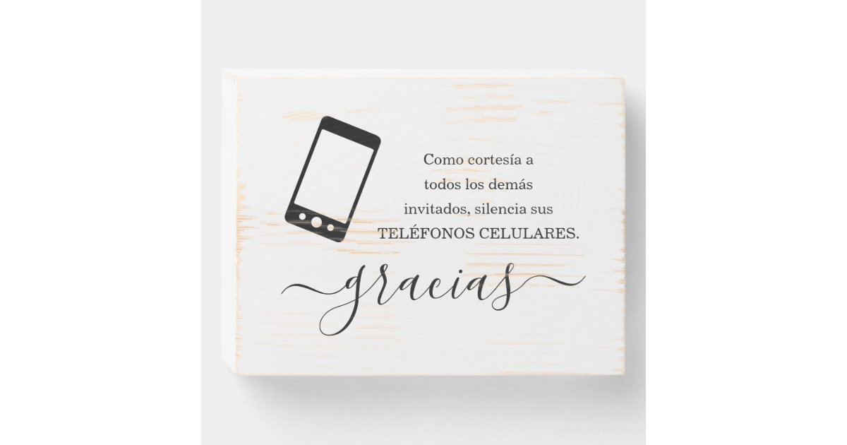 Spanish No Cell Phone Sign | Zazzle