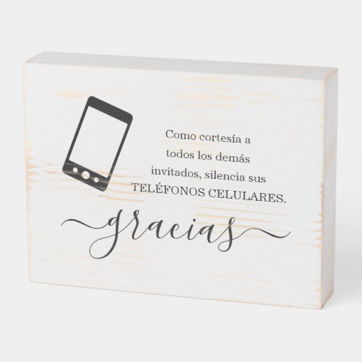 Spanish No Cell Phone Sign | Zazzle