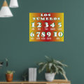 Spanish Numbers 1-10 Banner Poster | Zazzle