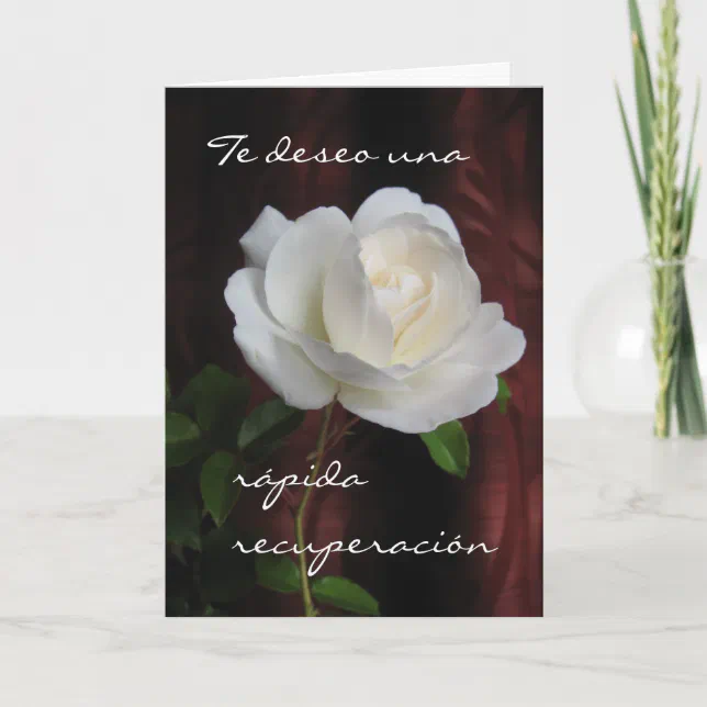 Spanish: Recuperación/Get Well Soon Card | Zazzle