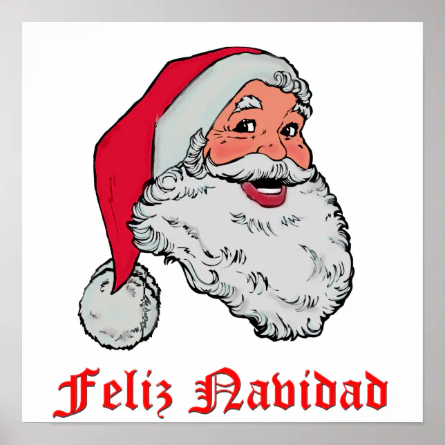 Spanish Santa Claus Poster | Zazzle