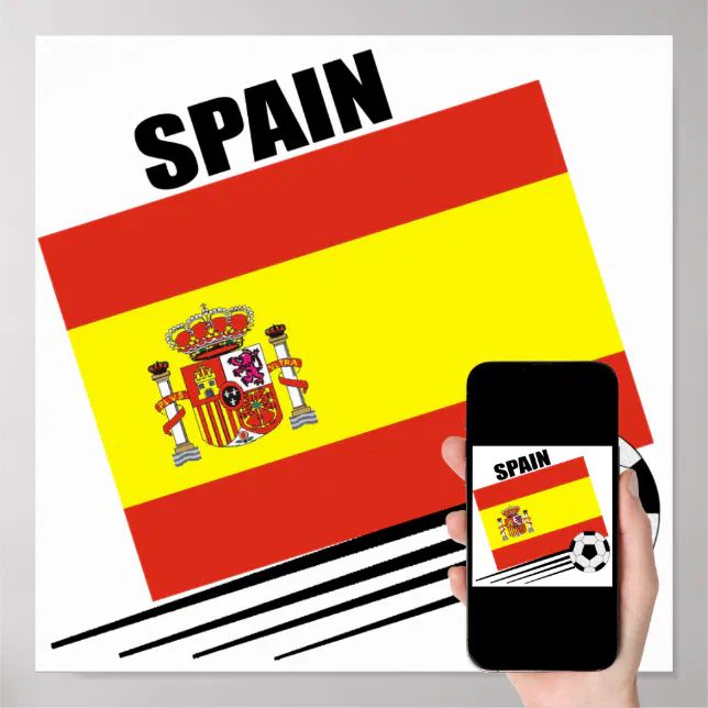 Spanish Soccer Team Poster | Zazzle