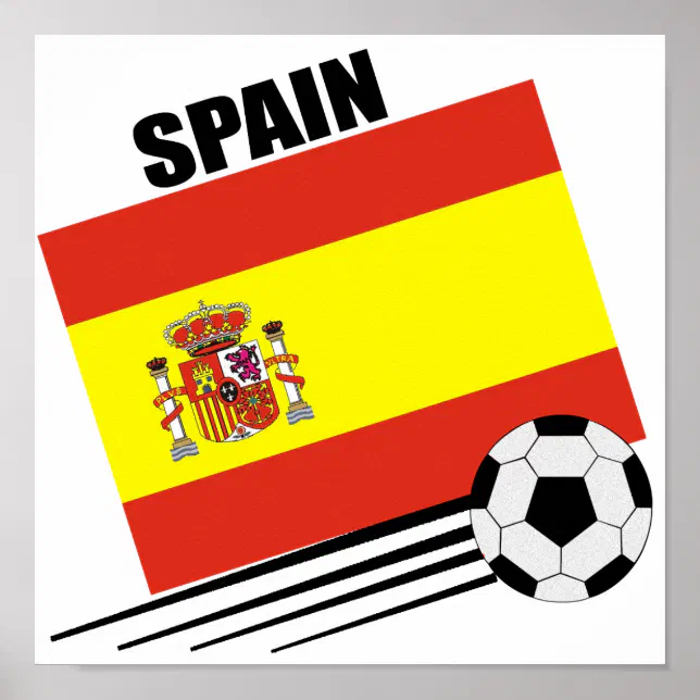 Spanish Soccer Team Poster | Zazzle