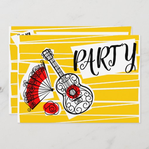 Spanish Souvenirs Group Party invitation | Zazzle