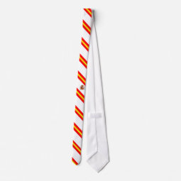 Spanish stripes flag tie | Zazzle