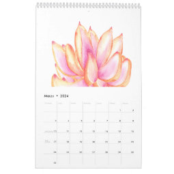 Spanish succulents Calendario Calendar | Zazzle
