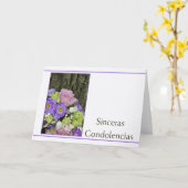 spanish Sympathy card, sinceras condolencias Card | Zazzle