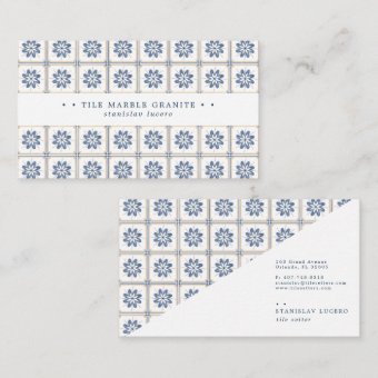 Spanish Tile Business Card | Zazzle