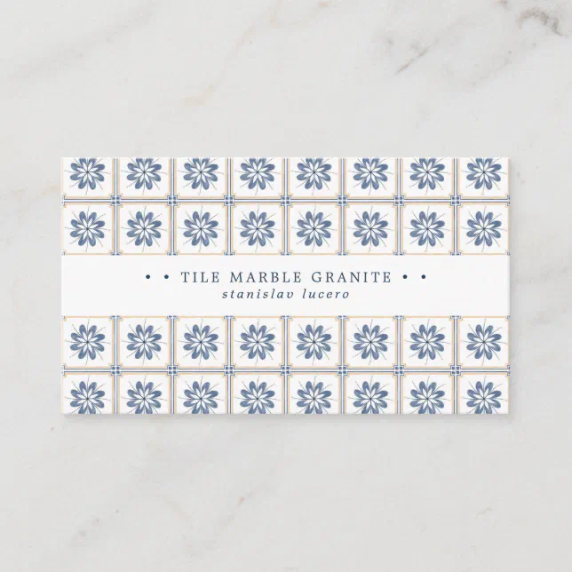 Spanish Tile Business Card | Zazzle