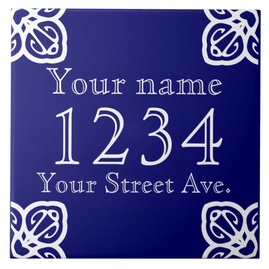 Spanish Tile House Sign | Zazzle.com