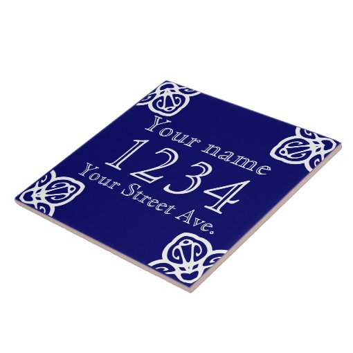 Spanish Tile House Sign | Zazzle