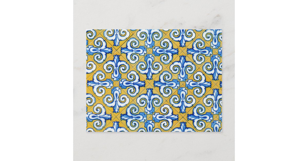 Spanish Tile Postcard | Zazzle