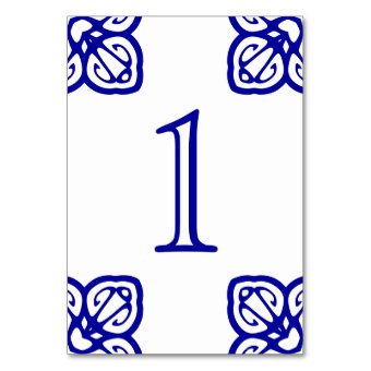 Spanish Tile Table Numbers | Zazzle