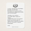 Spanish Virgin Mary Prayer Memorare Holy Card | Zazzle