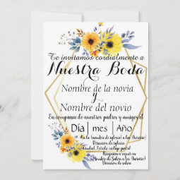 Spanish Wedding Invitation | Zazzle
