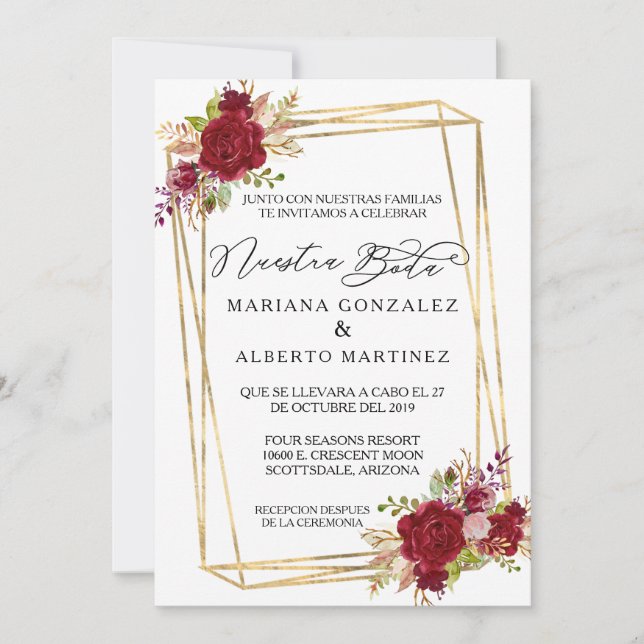 Wedding invitation in spanish 60 photos - Astyledwedding.com