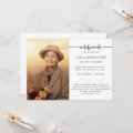 Spanish Wording Funeral Celebrando Memorial Photo Invitation | Zazzle