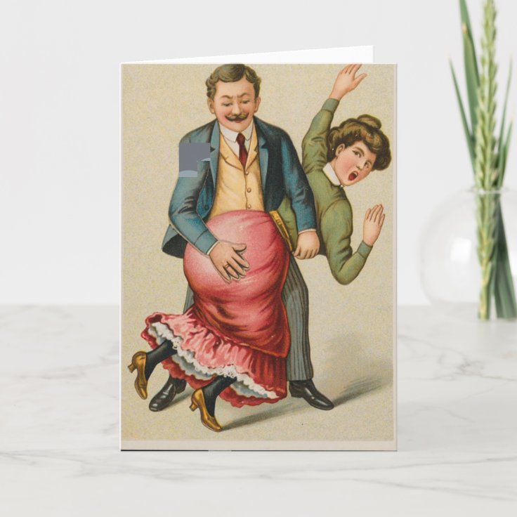 Spanking Birthday Card For Her Greeting Card Zazzle