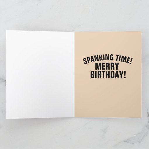 Spanking Birthday For Her Santa Big Cards Zazzle
