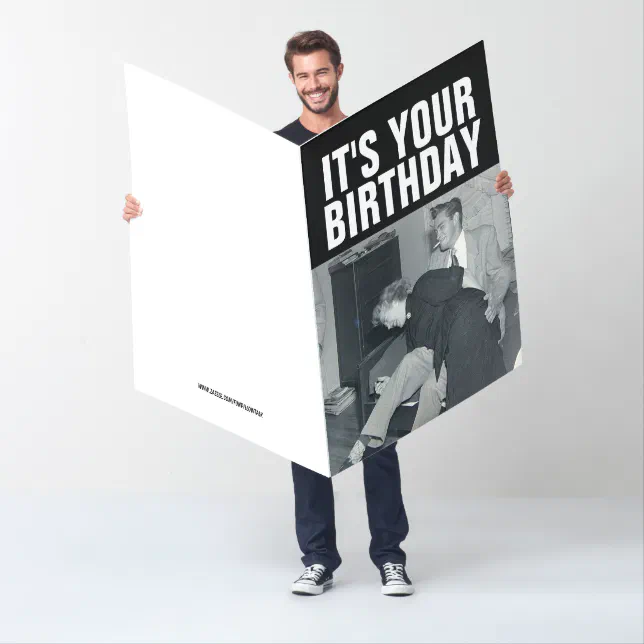 Spanking Couple Retro Birthday Biggest Card Zazzle