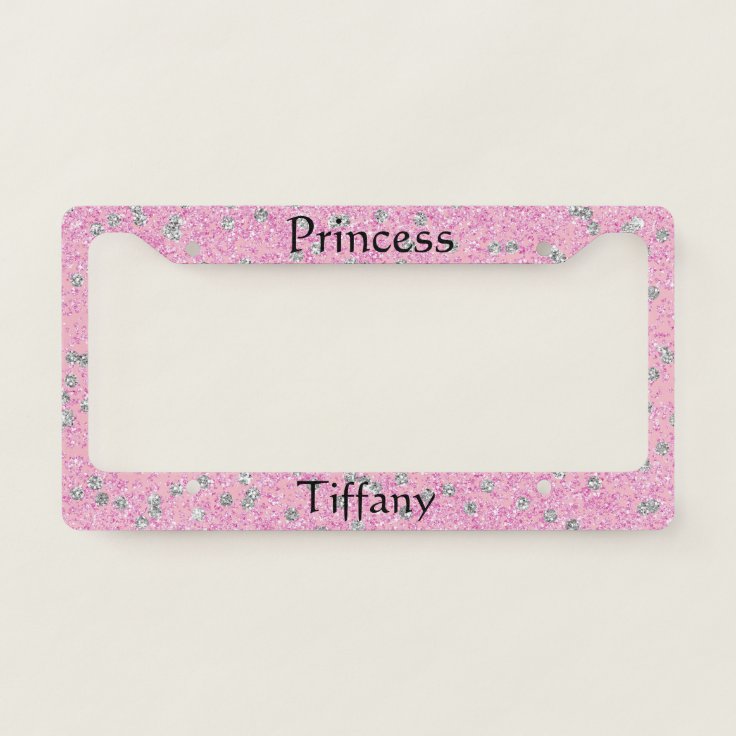 Sparkle and Bling Princess License Plate Frame | Zazzle