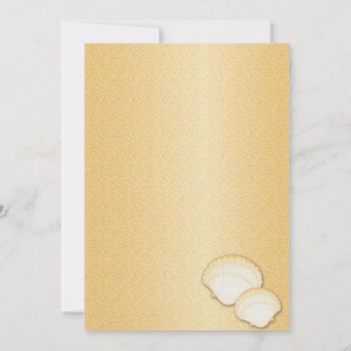 Sparkle Beach Sea Shells and Starfish Invitation | Zazzle