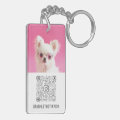 Sparkle | Custom Photo Social Media QR Code Keychain | Zazzle