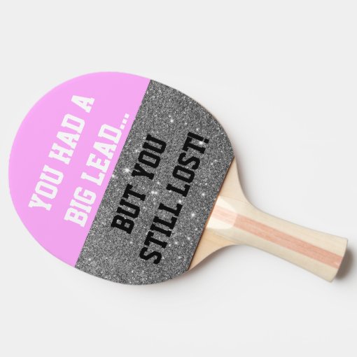 Sparkle Funny Smack Talk Ping Pong Paddle | Zazzle