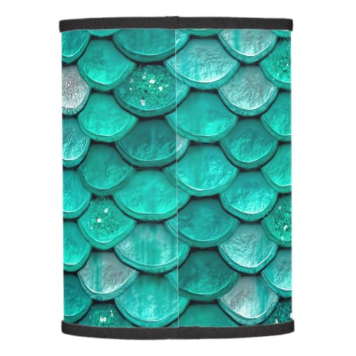 Sparkle Glitter Green Aqua Mermaid Scales Lamp Shade | Zazzle