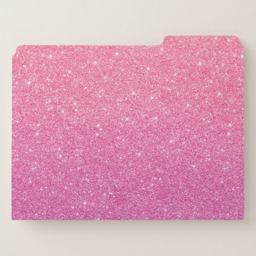 Sparkle Glitter Pink Blue Purple Ombre File Folder | Zazzle
