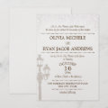 Sparkle Lamp Post Gala Wedding Invitation | Zazzle