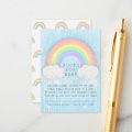 Sparkle Pastel Rainbow Books For Baby Card | Zazzle