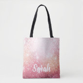 Sparkle Pink Glitter design Tote Bag | Zazzle